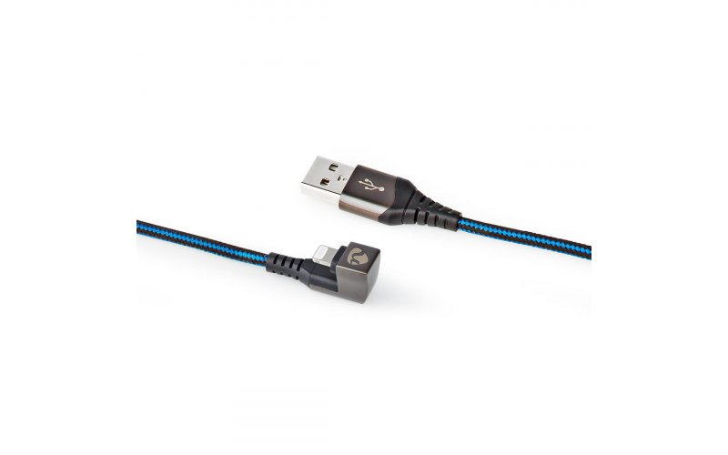 USB 2.0 vinklet Lightning - Coferro Cables